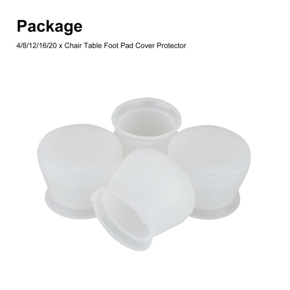 16PCS Silicone Chair Leg Cap Feet Cover Pads Furni... – Grandado