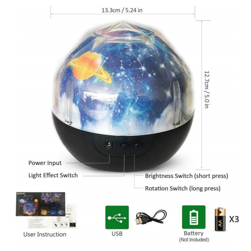 Night Light Starry Sky Planet Magic home planetari... – Vicedeal