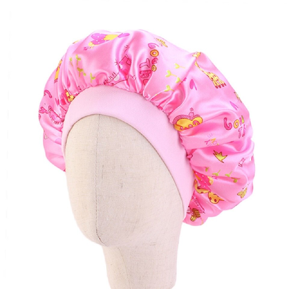 Satin Night Slaap Hoed Kids Meisjes Haarverzorging... – Vicedeal