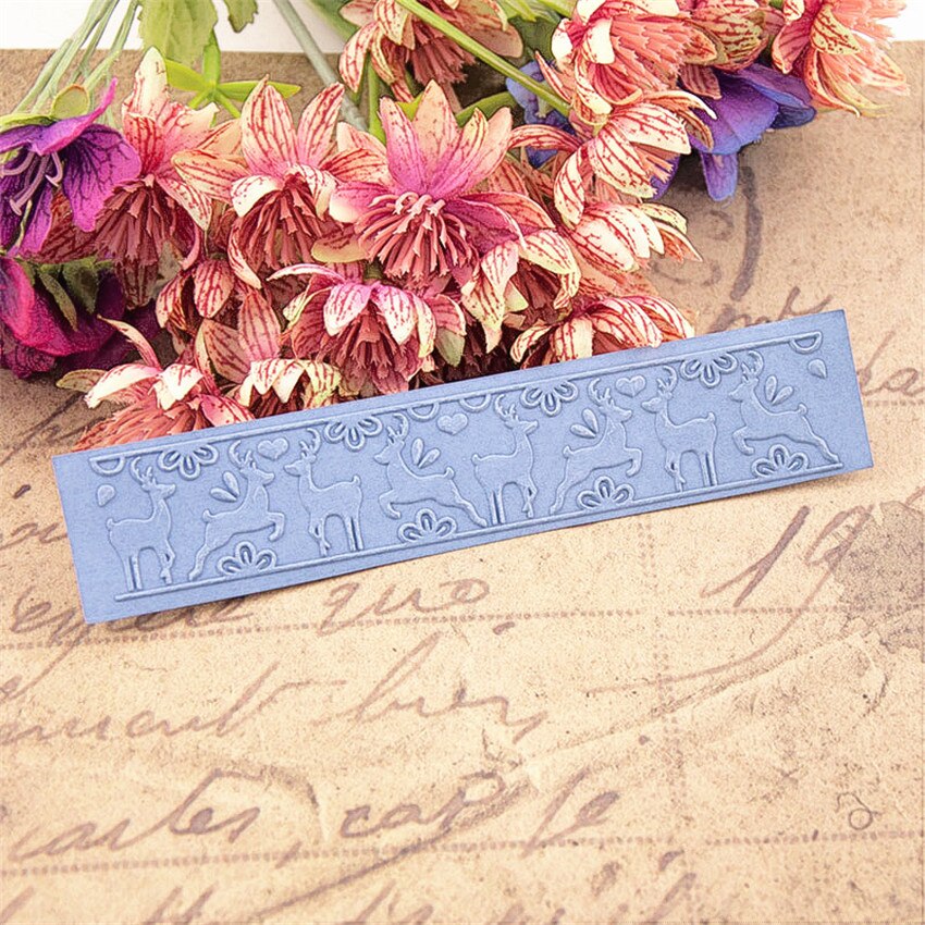 15x3cm Easter deer Embossing folders Plastic bump ... – Grandado