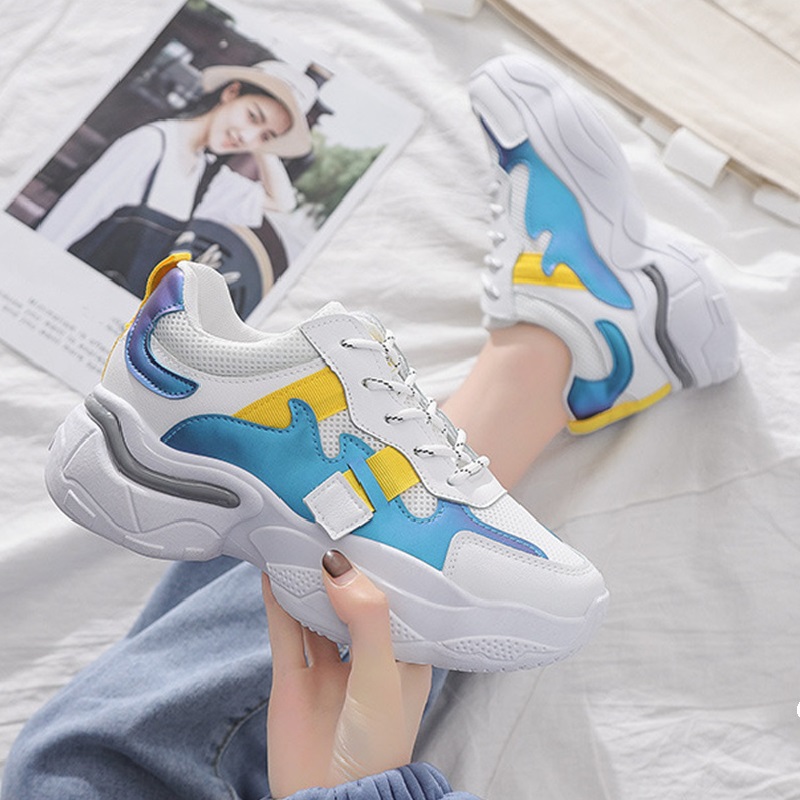 Women Sneakers Female Lace Up Mesh Dad Chunky Shoe... – Vicedeal