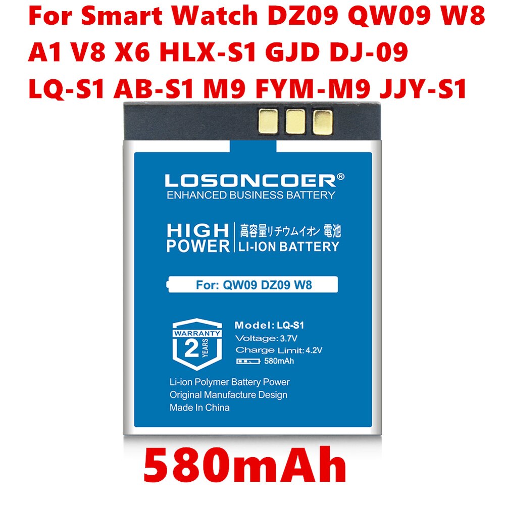 Uhr Batterie LQ-S1 für smart uhren meter QW09 DZ09... – Vicedeal