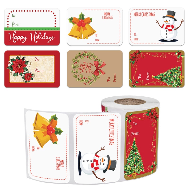 250pcs/roll Self Adhesive Christmas Name Labels St... – Grandado