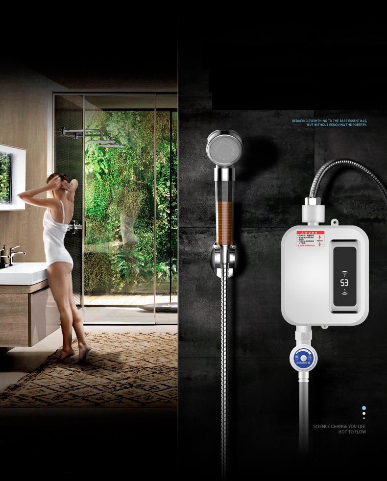 JY-018A,3500W Boiler Badkamer Keuken Instant Elekt... – Vicedeal