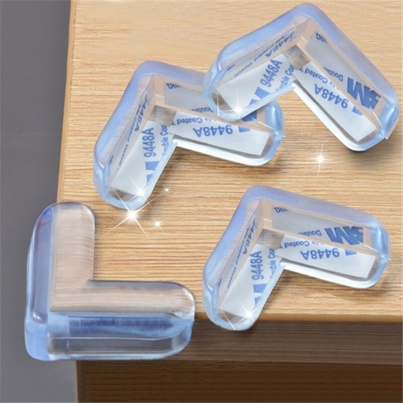 4 Pcs Child Safety Corner Protector Soft PVC Desk ... – Grandado