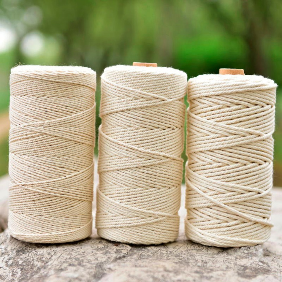 Cordón de macramé natural para decoración de boda,... – Grandado