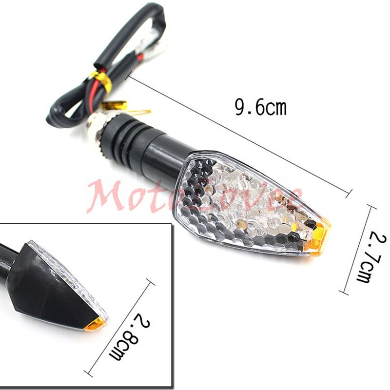Clignotant de Moto Led ambre universel, 2 pièces/p... – Grandado