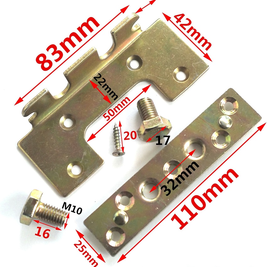 Bed Rail Brackets Set Heavy Duty Bed Rail Fittings... – Grandado