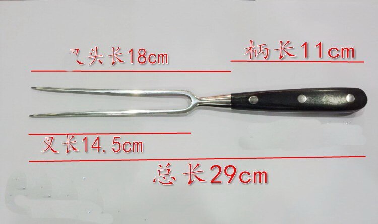 Large stainless steel barbecue steak barbecue fork... – Grandado