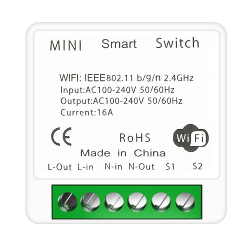 16A Wifi Smart Switch Module 2-Way Control Timer D... – Grandado
