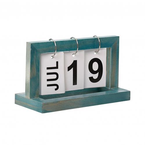 Desk Calendar Nordic Wooden Page-turning Calendar ... – Vicedeal