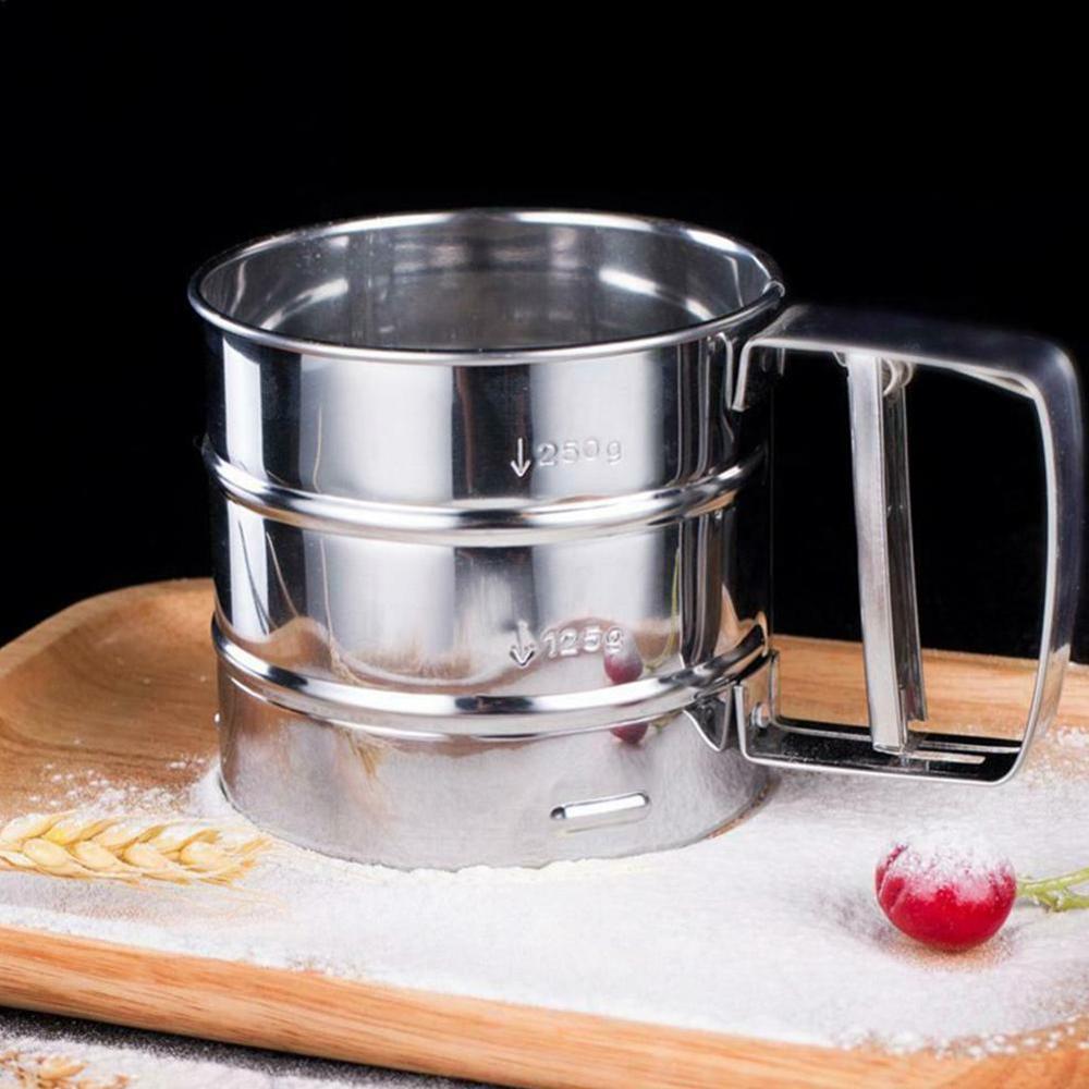 Semi-automatic Hand-held Flour Sieve Baking Tools ... – Grandado