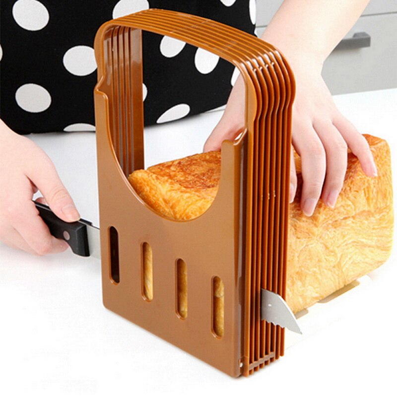 Toast Bread Slicer Plastic Foldable Loaf Cut Rack ... – Vicedeal