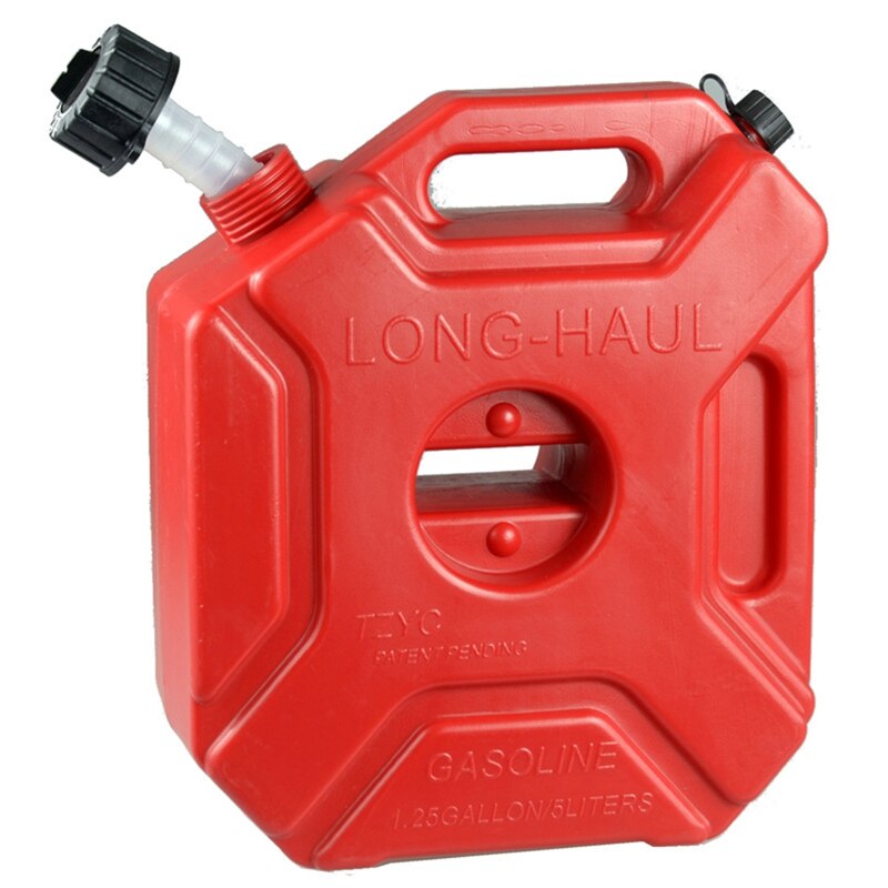 5L Red Jerry Can Spare ABS Gasoline Container With... – Grandado