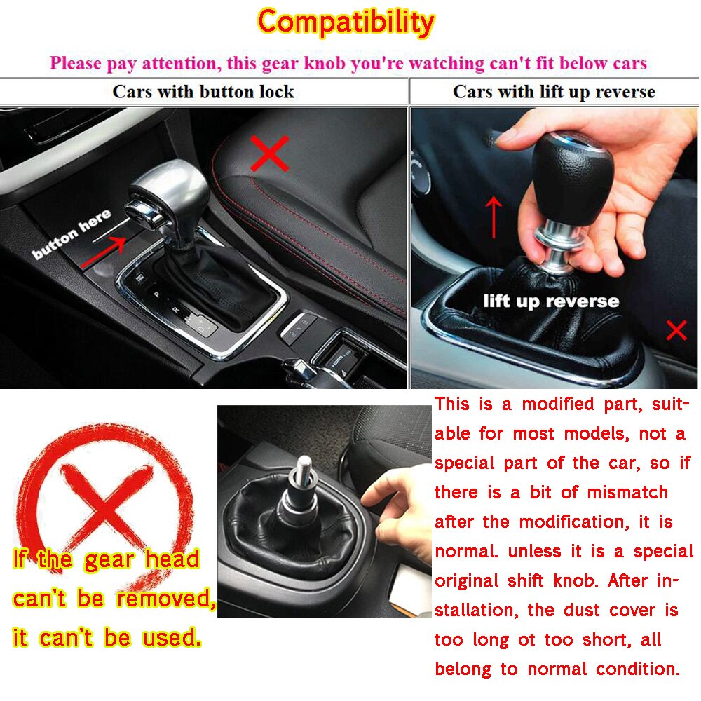 Auto Car Gear knob Manual Transmission Aluminum Sh... – Grandado