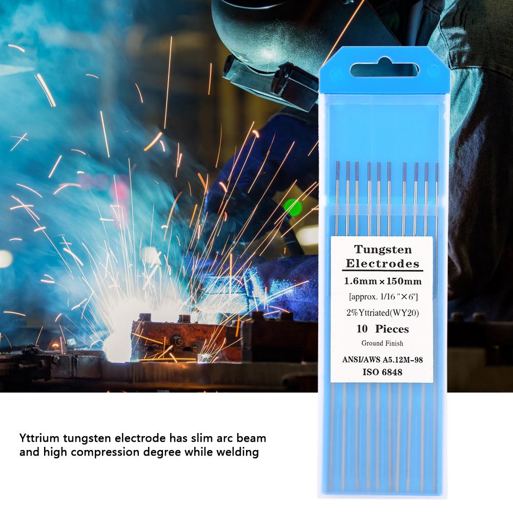 10 adet WY20 2.0% Yttrium Tungsten Elektrot Mavi U... – Grandado