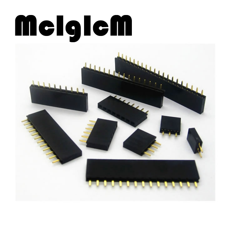 Weibliche Pin Header 2,54mm Pitch 2/3/4/5/6/7/8/ 9... – Vicedeal