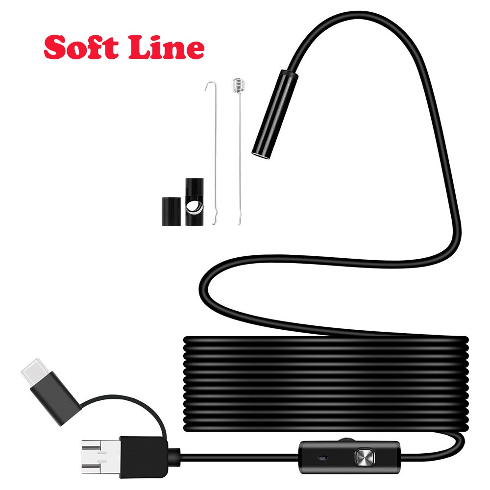 HD Focus Endoscope Camera 6LED 5.5mm Flexible IP67... – Vicedeal