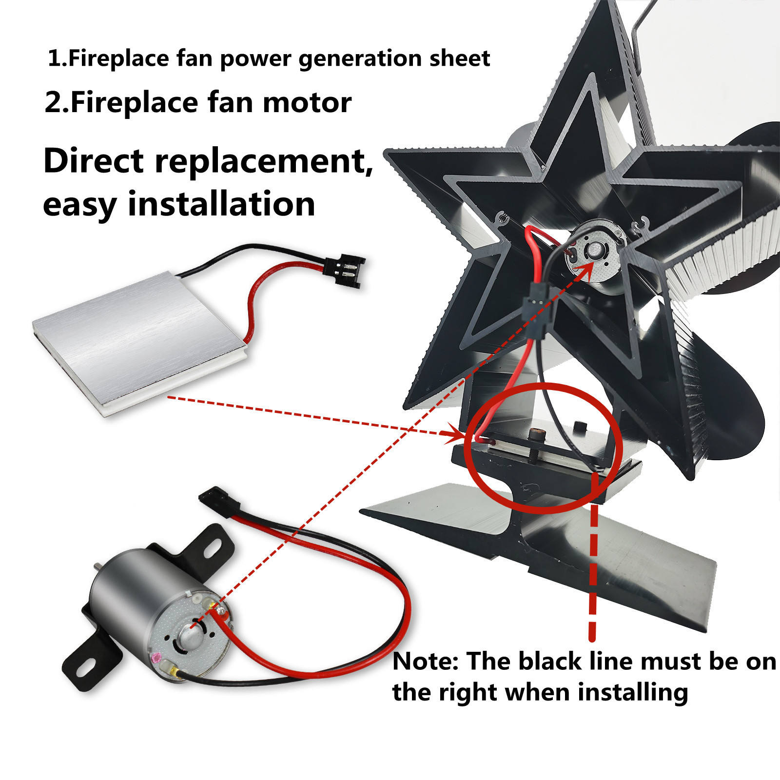 Fireplace Fan Motor for Power Generation Set Blowe... – Vicedeal