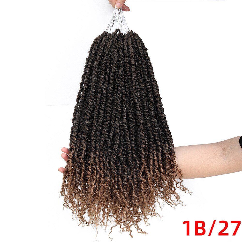 Leeons Pre Twisted Passion Twists Crochet Braid Ha... – Grandado