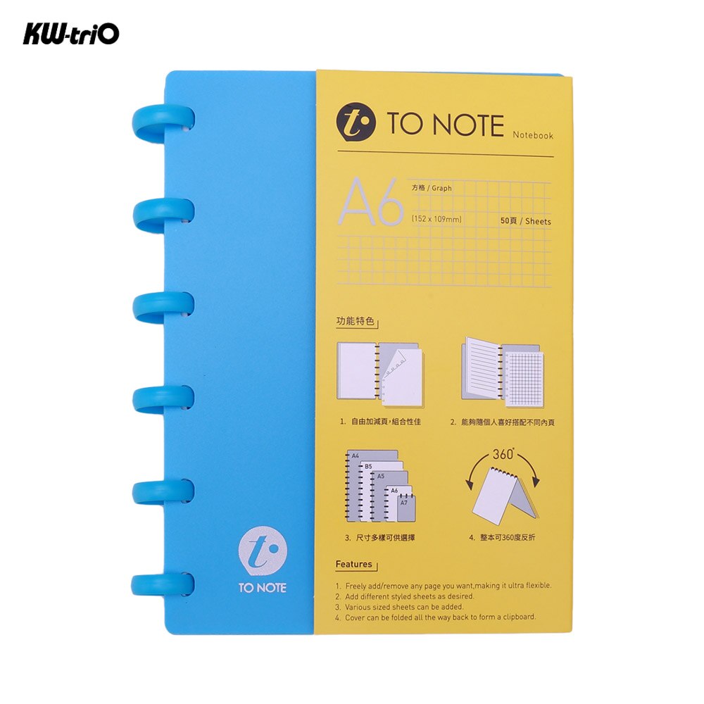 Draagbare A6 Hardcover Losse Blad Journal Notebook... – Grandado