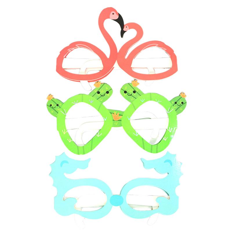 6pcs Funny Glasses Party Paper Eye Mask Colorful P... – Grandado