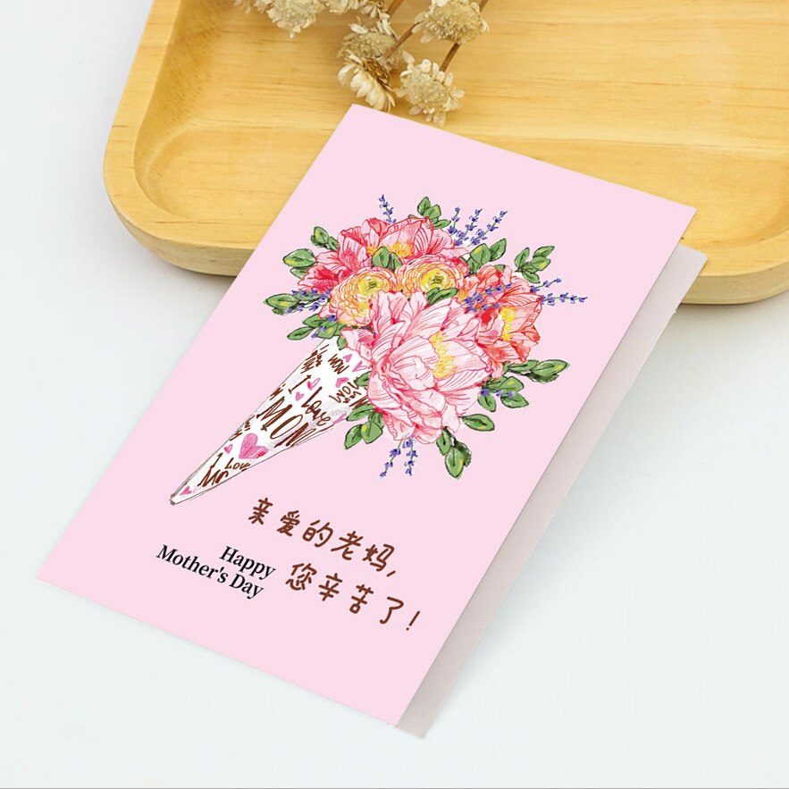 2 Stks/set Groeten Card, Moederdag Bloemen Kaart, ... – Vicedeal