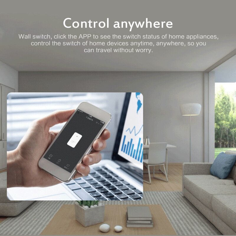 EWelink Wifi Smart Switch Single Fire Wire Wall Li... – Vicedeal