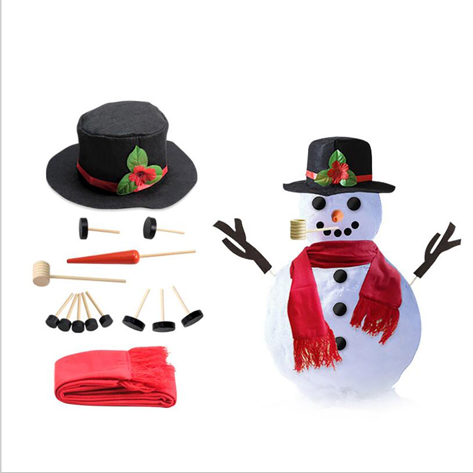 16/14PcsBesegad Snowman Making Decorating Kit Wint... – Grandado