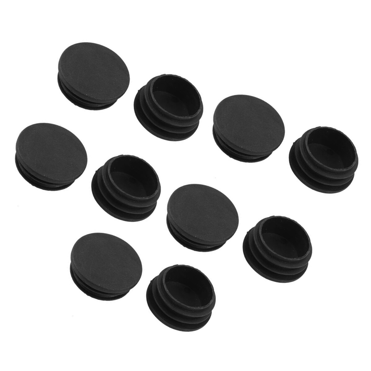 10 x Black Plastic 38mm Dia Round Tubing Tube Inse... – Grandado