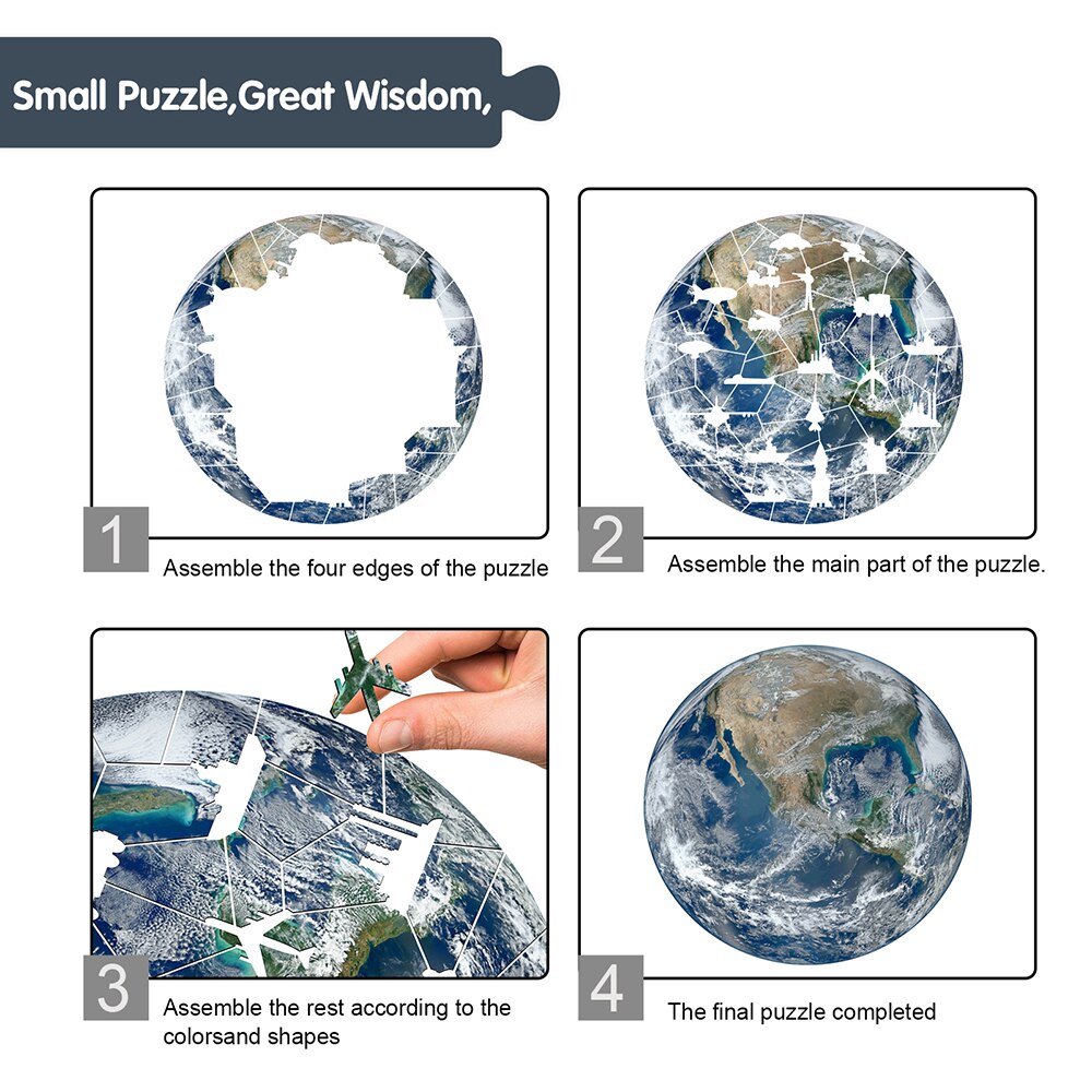 Jigsaw Adult Puzzle Earth Planet Puzzles Decor Bes... – Grandado