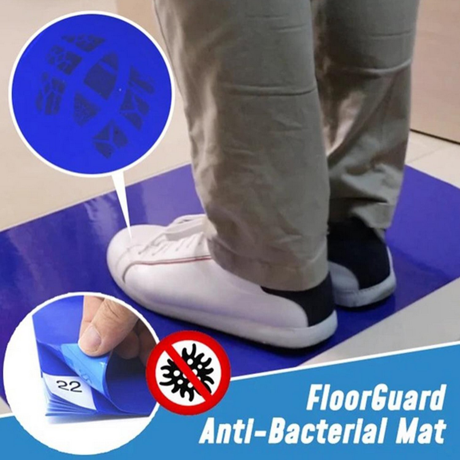 30 Sheets Sticky Mats Removable Disposable Anti Du... – Grandado