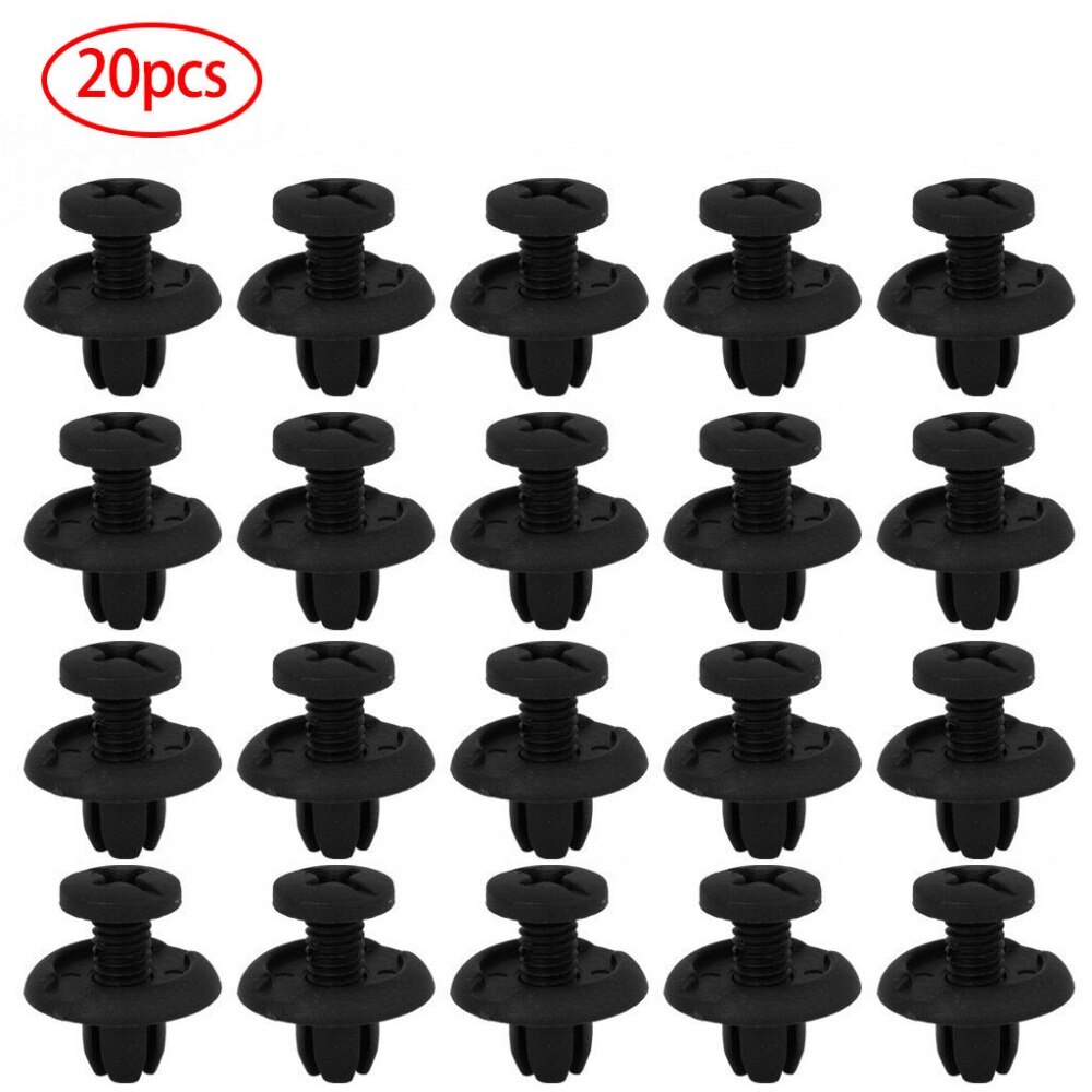 20pcs 8mm Plastic Push Rivets Car Door Fastener Tr... – Grandado
