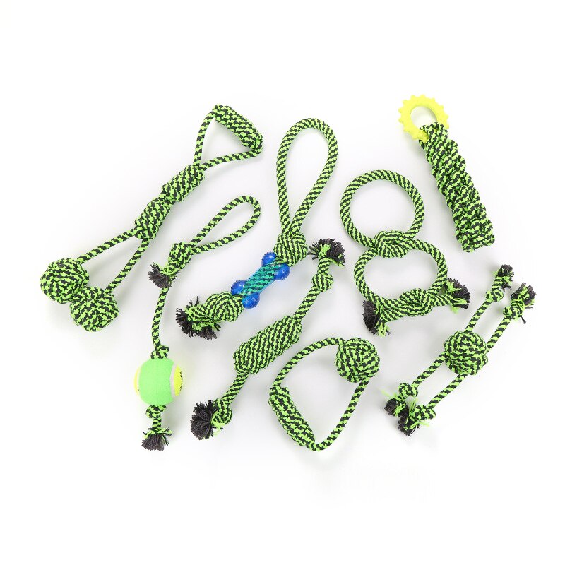 Pet Dogs Teeth Clean Puppy Cotton Chew Rope Knot P... – Vicedeal