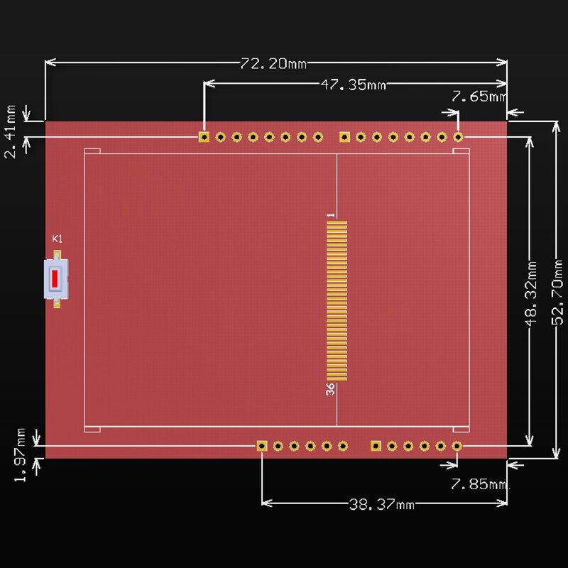2.4 Inch TFT LCD Color Display Module 320X240 LCD ... – Grandado