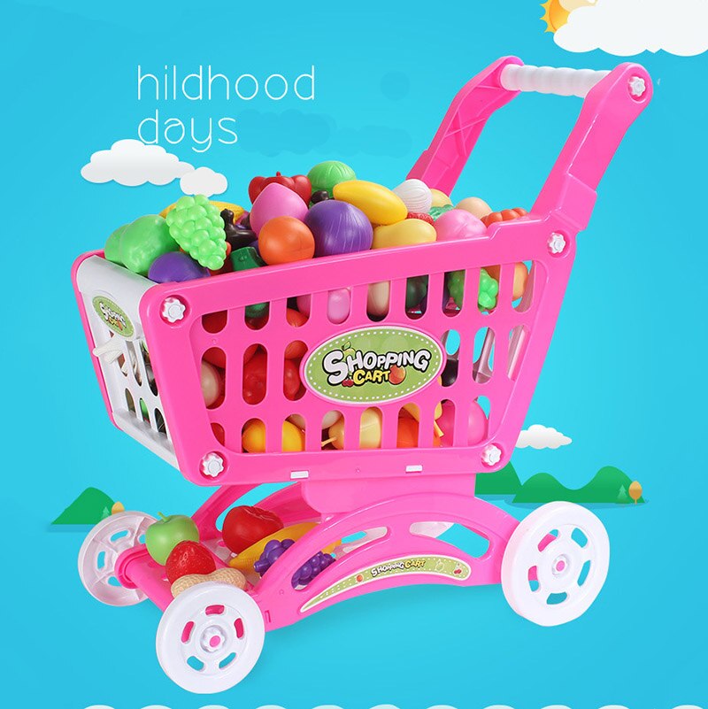 Roze Winkelen Trolley Kar Supermarkt Trolley Push ... – Grandado