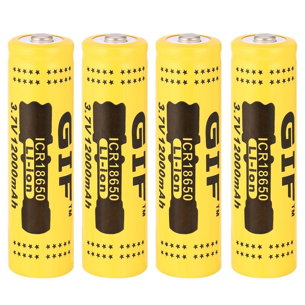 2 Colors 18650 3.7V 4pcs Rechargeable Li-ion Batte... – Grandado