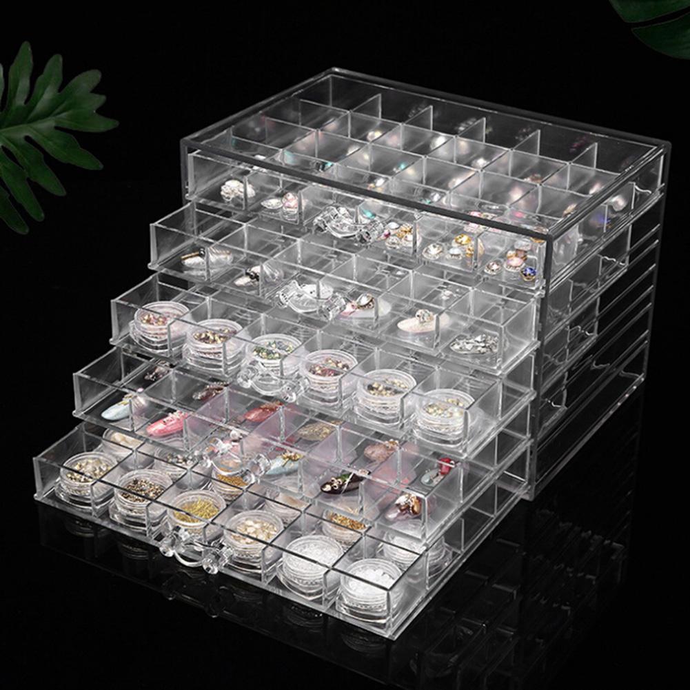 120 Grids Clear Jewelry Organizer Acrylic Jewelry ... – Grandado