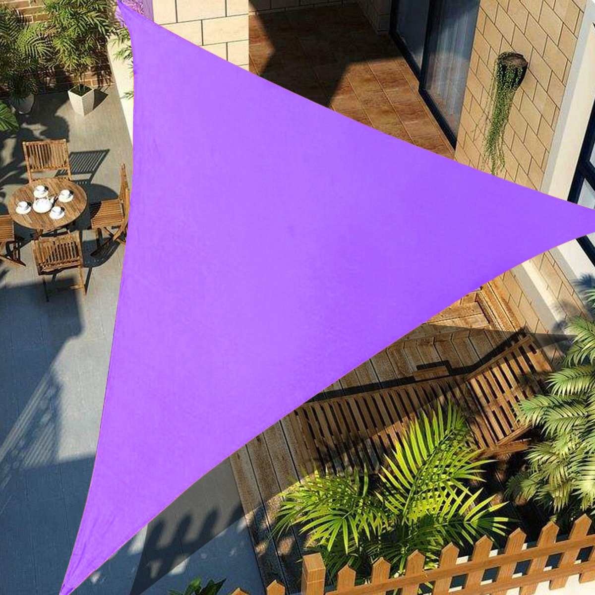 Waterproof Triangle Awning Shade Sail Sun Outdoor ... – Grandado