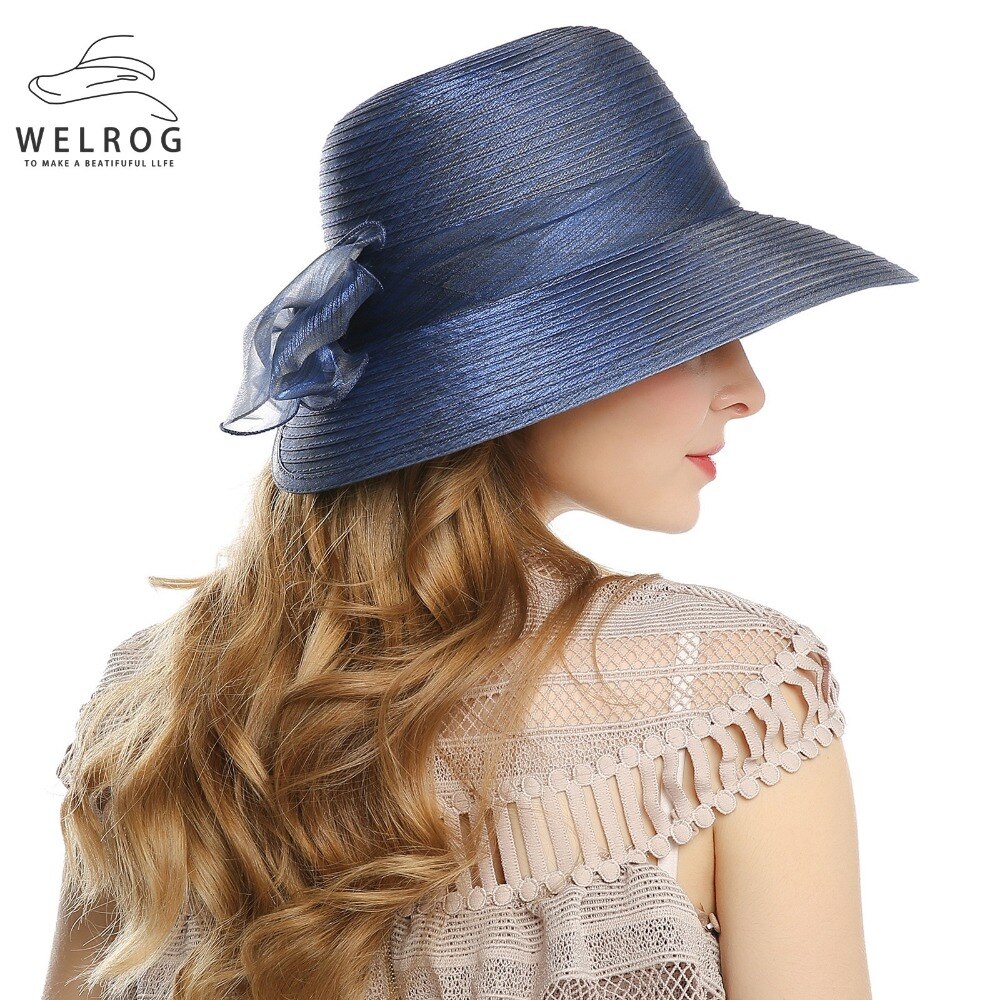 WELROG Hoed voor Vrouwen in Fedora Zomer Lente Lin... – Grandado