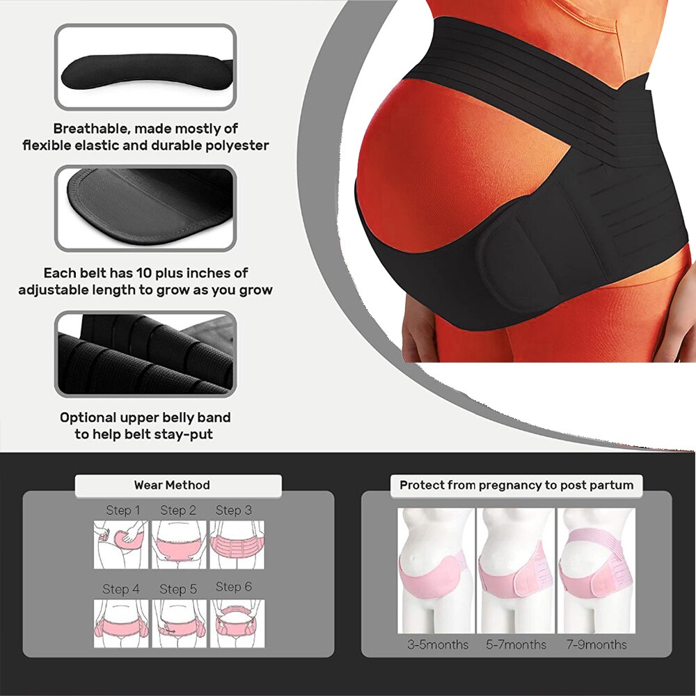 Pregnant Women Support Belly Band Back Clothes Bel... – Grandado