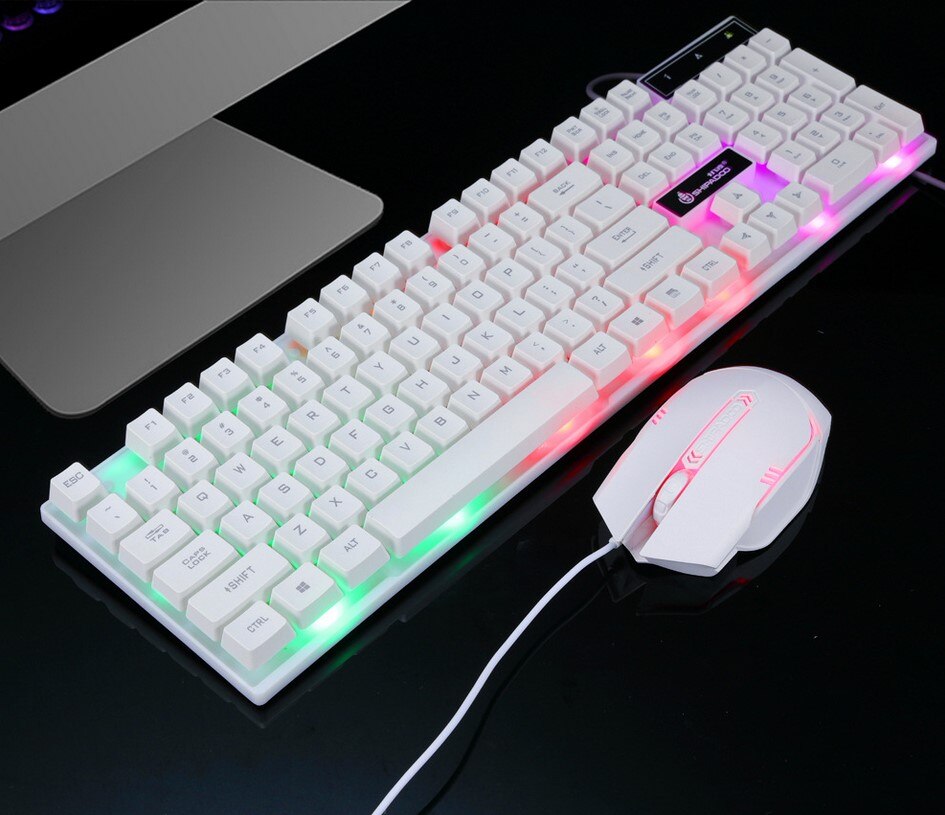 Wired Gaming Keyboard Mechanical Feeling Backlit K... – Grandado