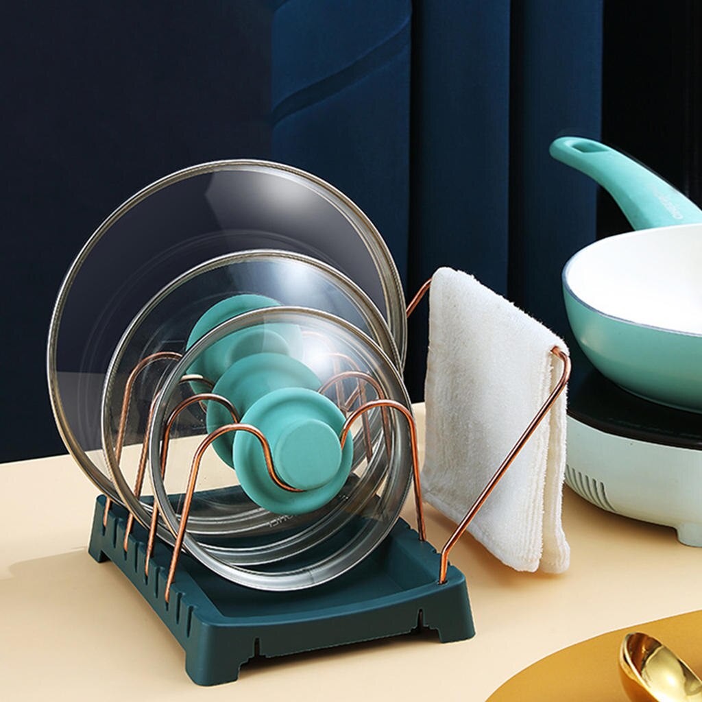 Expandable Pot Pan Lid Holder Plates Storage Spoon... – Vicedeal