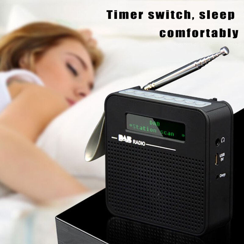 Portable DAB/DAB+ Radio LCD Display Automatic Tuni... – Vicedeal