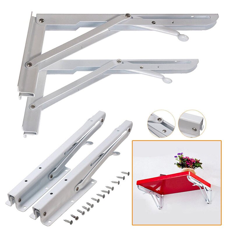 2X Heavy Duty White 90 Degree Triangle-Wall Mounte... – Grandado