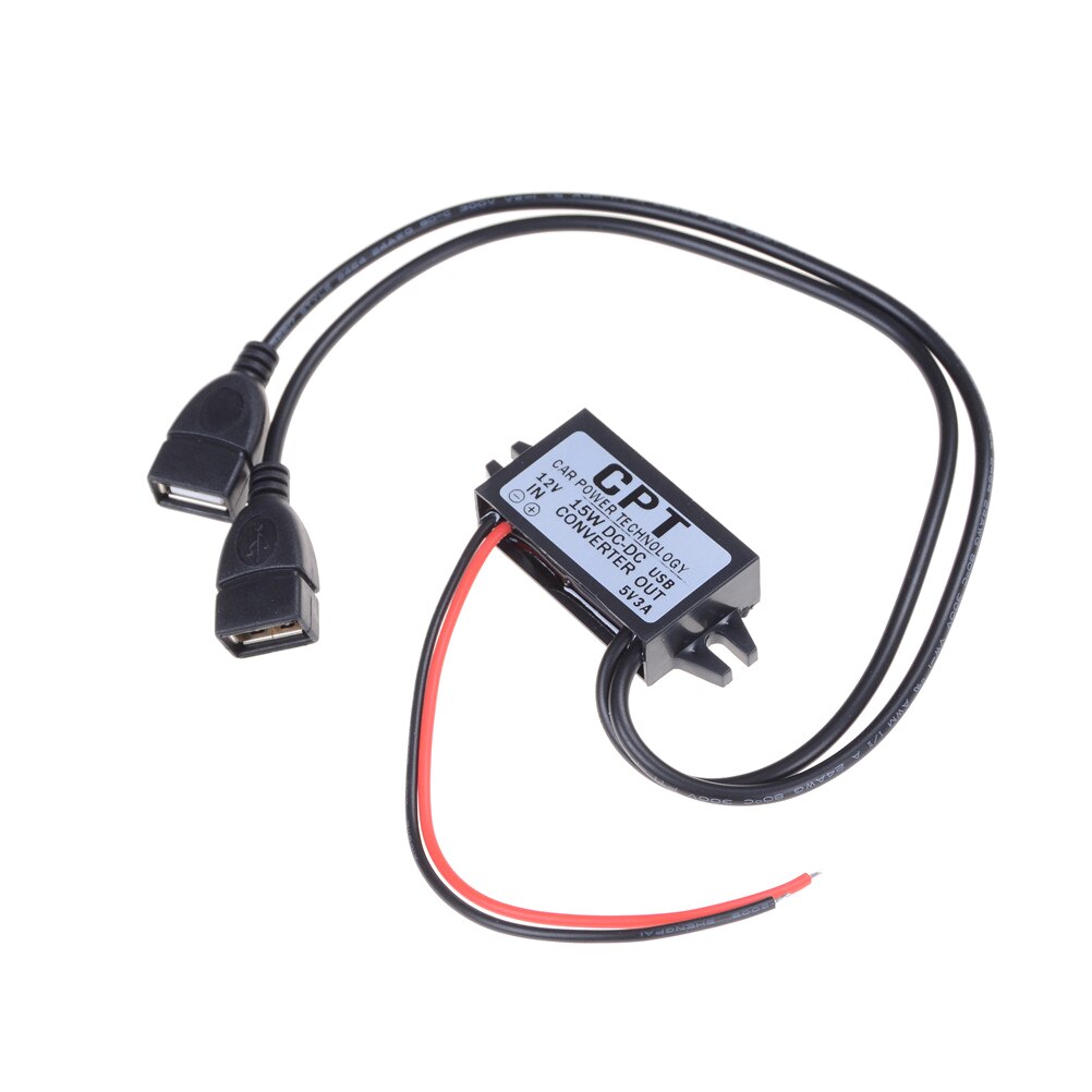 12V Buck To 5V 3A Dual USB Output Jack Car Power R... – Vicedeal