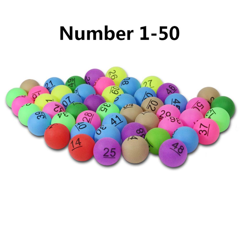 Colorful Entertainment Ping Pong Balls With Number... – Grandado