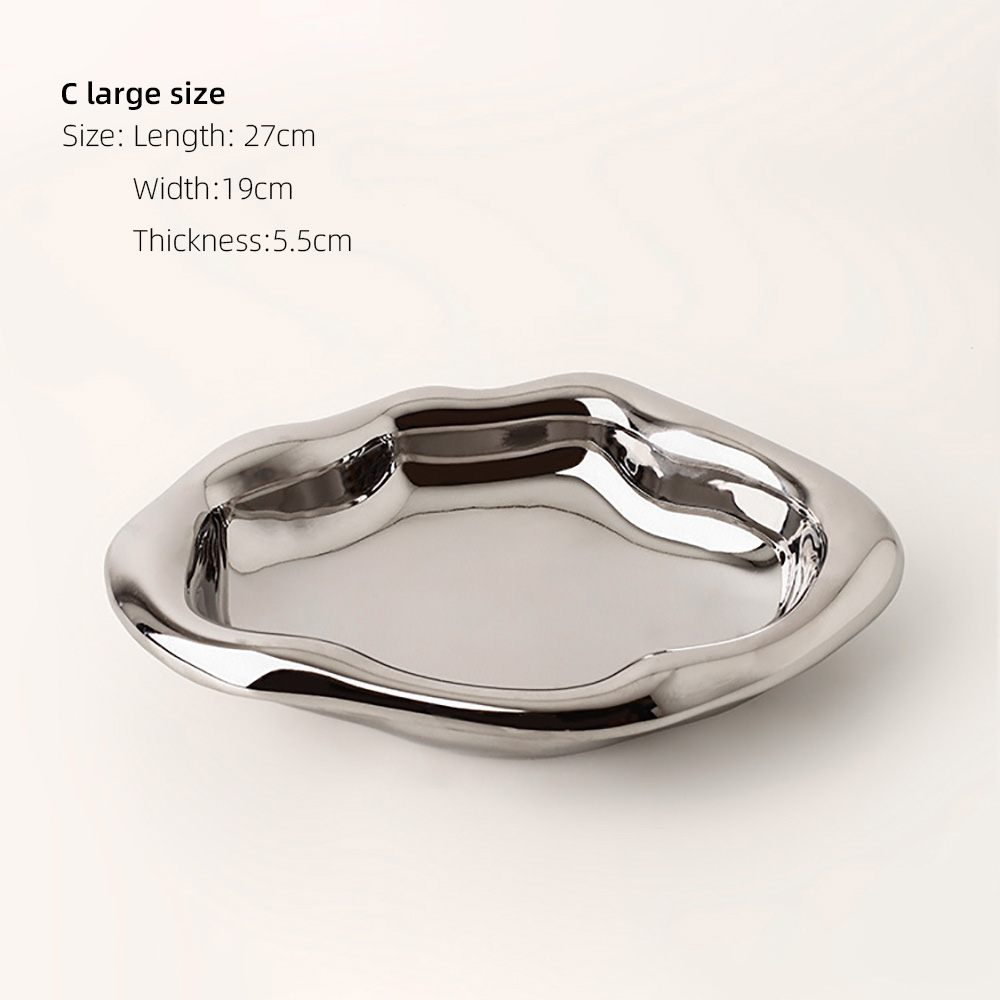 ins Tray Jewelry Storage Tray Light Luxury Ceramic... – Vicedeal