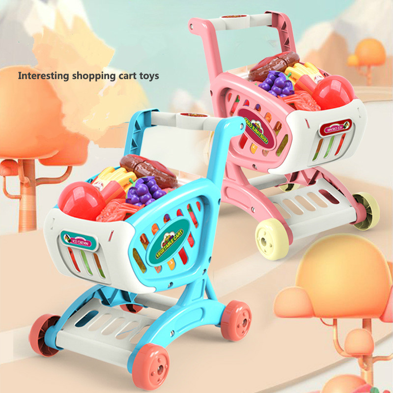 Children's Simulation Shopping Cart Trolley To... – Grandado
