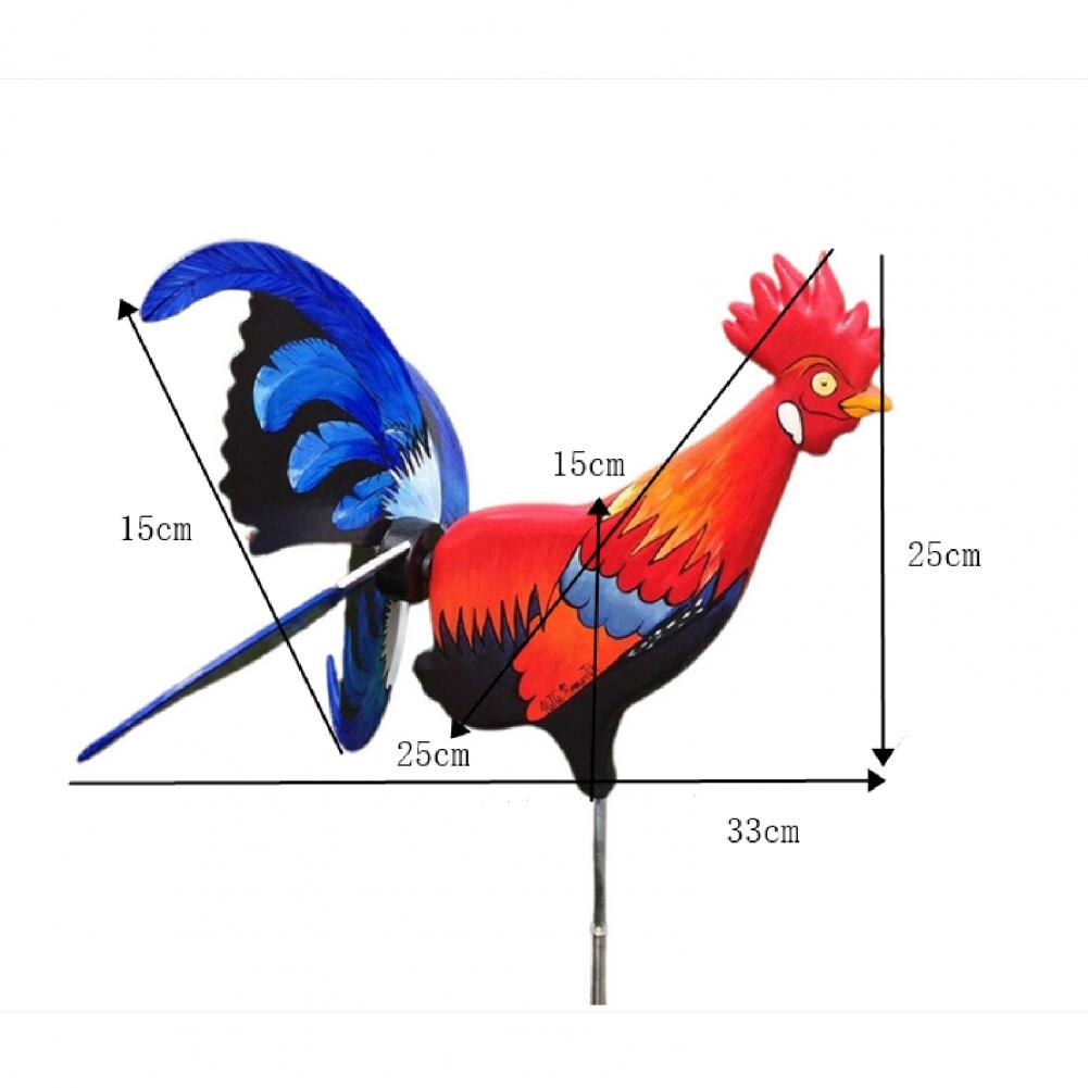 Rooster Windmill Garden Farm Decor Courtyard Plug ... – Grandado